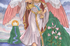 Temperance of the Woven Path Watercolor and Ink Painting | Angelic ...